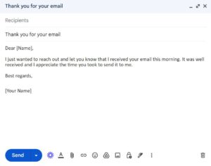 Well Received (Email Samples)