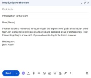 Glad to Be Part of the Team (Email Samples)