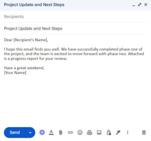 Have a Great Weekend (Email Samples)